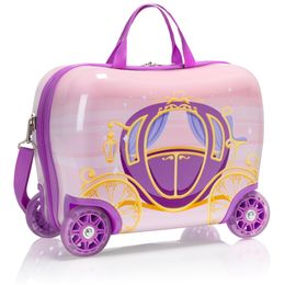 Kinderkoffer Heys "Kinderkoffer Heys Kids Ride-On Luggage, 16 cm", Gr. B/H/T: 12,4 x 16 x 8,5 25, rosa, Polycarbonat, mehrfarbig, festlich, Koffer, Heys x Joachim Llambi Kindertrolley Kinder Reisegepäck