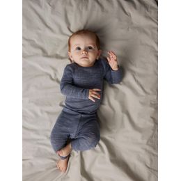 Leggings name it "NBMWANG WOOL NEEDLE LONGJOHN SOLID NOOS", Baby, Gr. 56, N-Gr, beige (folkstone gray), Strick, Obermaterial: 100% Wolle, unifarben, regular fit knöchellang, Hosen, aus reiner Merinowolle