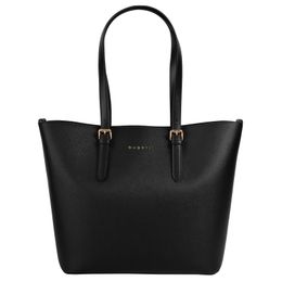 Bugatti Damen Shopper "ELLA SAFFIANO"schwarz, Polyurethan (PU), Taschen
