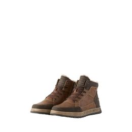 Tom Tailor Herren Wasserdichte Stiefeletten mit F&uuml;tterung, braun, Uni, Gr. 41