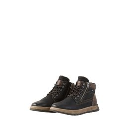 Tom Tailor Herren Wasserdichte Stiefeletten mit F&uuml;tterung, schwarz, Uni, Gr. 41