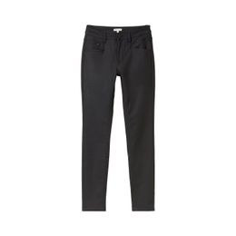 Tom Tailor Damen TTALEXA COATED SKINNY Jeans, schwarz, Uni, Gr. 30/32