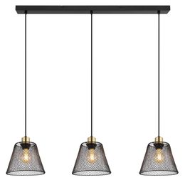Globo LIGHTING Hängeleuchte "BAKU", schwarz, 1 Stk., Leuchten, Hängelampe/Pendelleuchte/Esszimmer/Wohnzimmer/Esstisch