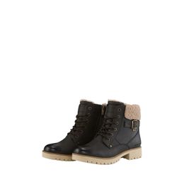 Tom Tailor Damen Wasserdichte Stiefel mit F&uuml;tterung, schwarz, Uni, Gr. 39