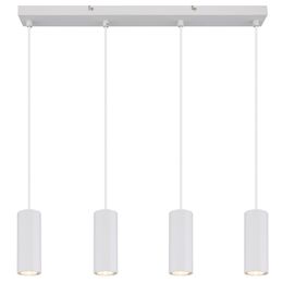 Globo LIGHTING Hängeleuchte "JAMES", weiß, Ø 6cm H: 120cm, 1 Stk., Leuchten, Hängelampe/Pendelleuchte/Esszimmer/Wohnzimmer/Esstisch