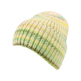 Beanie Capelli New York, Damen, gelb (gelb combo), Strick, Materialmix, gestreift, mehrfarbig, Mützen, mit Farbverlauf, Rippstrick, Wollanteil, wärmend