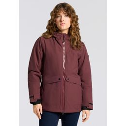 Funktionsparka Killtec "KOW 16 WMN PRK", Damen, Gr. 38, rot (dunkelweinrot), Obermaterial: 100% Polyester. Futter: 100% Polyester. Wattierung: 100% Polyester, Jacken, wärmend & wasser- & winddicht