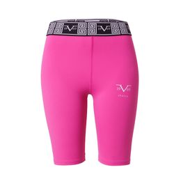 19V69 Italia Sportshorts 'ALEXA' Damen Gr&ouml;&szlig;e XS pink / schwarz / wei&szlig;