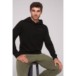 Kapuzensweatshirt CMPD, Herren, Gr. M, schwarz (true schwarz), Material: 100% Baumwolle, bedruckt, regular fit, Rundhals, eingesetzt Rippbündchen, Sweatshirts, aus Baumwolle