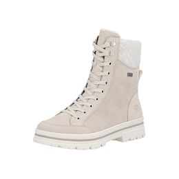 Remonte Schn&uuml;rstiefelette Damen Gr&ouml;&szlig;e 38 creme Winterschuhe
