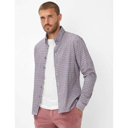 Businesshemd Brax "Style DANIEL", Herren, Gr. L, Normalgrößen, rot, 100% Baumwolle, Hemden