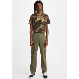 Levi's Cargohose LEVI'S, Herren, Gr. 33, L&auml;nge 34, gr&uuml;n (olive night), Obermaterial: 98% Baumwolle, 2% Elasthan, unifarben, regular fit kn&ouml;chellang, Hosen Cargohose, mit Cargo Taschen