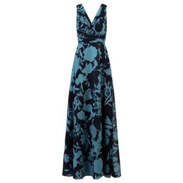 Kraimod Abendkleid Damen Gr&ouml;&szlig;e 34 navy / hellblau Winterkleid