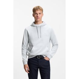 Kapuzensweatshirt BOSS Orange "Wetalk", Herren, Gr. 4XL, grau (light, pastel grau053), Sweatware, Obermaterial: 100% Baumwolle, regular fit h&uuml;ftlang, hoch geschlossener Ausschnitt, weit B&uuml;ndchen, Sweatshirts, mit gesticktem BOSS Markenlabel