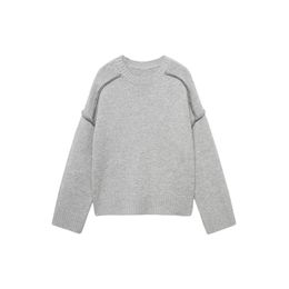 MANGO TEEN Pullover 'Stitch2' Damen Gr&ouml;&szlig;e XS hellgrau