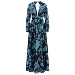 Kraimod Abendkleid Damen Gr&ouml;&szlig;e 48 navy Winterkleid