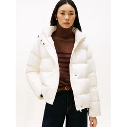 Steppjacke Tommy Hilfiger "MODERN DOWN REG JACKET", Damen, Gr. L (40), ivory silk, Steppware, Obermaterial: 100% Polyester, unifarben, Jacken