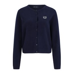GAP Petite Strickjacke Damen Gr&ouml;&szlig;e M navy / wei&szlig;