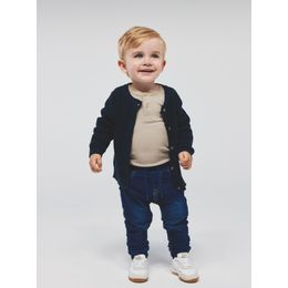 Langarmbody name it "NBMKAB LS BODY NOOS", Baby, Gr. 68, N-Gr, beige (pure cashmere), Feinripp, Obermaterial: 57% Baumwolle, 38% Modal, 5% Elasthan, unifarben, regular fit, Rundhals, Bodys