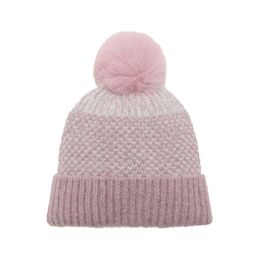 Mango Kids M&uuml;tze 'OSLOP' M&auml;dchen Gr&ouml;&szlig;e 54 rosa / wei&szlig;