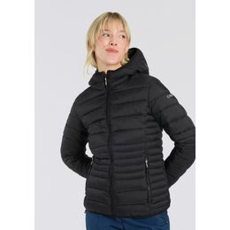 Steppjacke CMP, Damen, Gr. 42, nero, Obermaterial: 100% Polyamid. Futter: 100% Polyamid. Wattierung: 100% Polyester, Jacken
