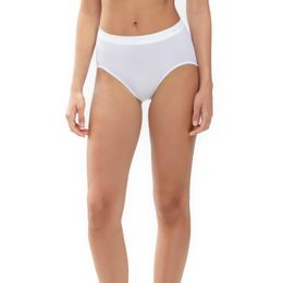 Taillenslip Mey "SERIE EMOTION", Damen, Gr. 38, wei&szlig;, Feinripp, Obermaterial: 50% Viskose, 46% Polyamid, 4% Elasthan, k&ouml;rpernah, Unterhosen Taillenslip, Ohne auftragende Seitenn&auml;hte