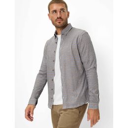 Businesshemd Brax "Style DANIEL", Herren, Gr. L, Normalgrößen, braun, 100% Baumwolle, Hemden