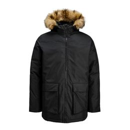 JJ Rebel Parka 'JREBMARK' Herren Größe L beige / schwarz