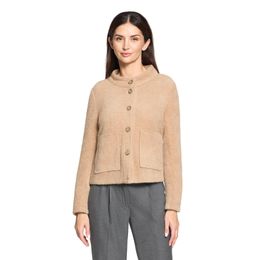 Jackenblazer Betty Barclay "Damen Blazer-Jacke mit Knöpfen", Damen, Gr. 36, braun (beige), Obermaterial: 55% Polyester, 45% Polyamid., normal normal, Blazer