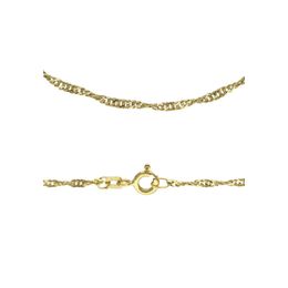 Collierkettchen Firetti "Schmuck Geschenk Gold 333 od 585 Singapurkettengl. in mehreren Breiten" Gr. 50, gold (gelbgoldfarben), Halsketten, Damen, 50, Gelbgold 333, B: 1,7mm, Made in Germany, B:1,7mm
