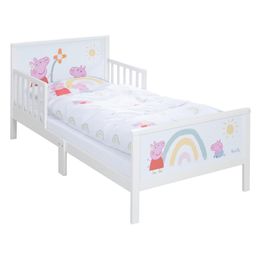 Roba Kinderbett &raquo;Peppa Pig&laquo; - 145x75x63cm - wei&szlig; - Holz / Holz