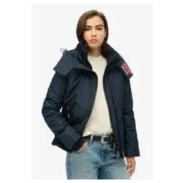 Superdry f&uuml;r Damen. W5011747A Windbreakerjacke mit Kapuze
marineblau (XS), L&auml;ssig, Recyceltes Polyester, Nachhaltig
