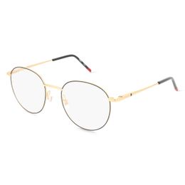 Hugo HG 1326 Brille Damen | Fassung: Vollrand, Panto, Gold Schwarz