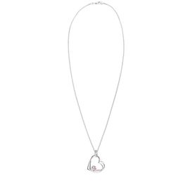 Elli Kette Damen Größe 45 rosa / silber
