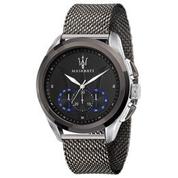 Maserati Uhr 'Traguardo' Herren Gr&ouml;&szlig;e One Size schwarz / silber / wei&szlig;