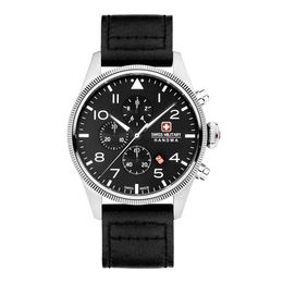 SWISS MILITARY HANOWA Analoguhr 'THUNDERBOLT CHRONO' Herren Größe One Size rot / schwarz / silber / weiß