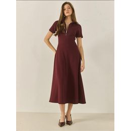 Bianco Lucci Kleid Damen Gr&ouml;&szlig;e 40 burgunder Winterkleid
