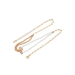 Gaya Kette Damen Gr&ouml;&szlig;e One Size rosegold / wei&szlig;