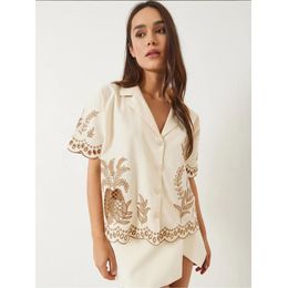 Bianco Lucci Bluse Damen Gr&ouml;&szlig;e S camel / hellbeige