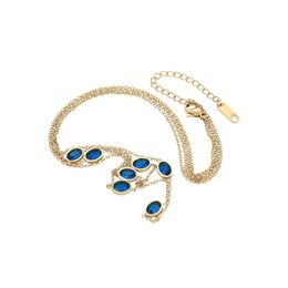 NAEMI Kette Damen Gr&ouml;&szlig;e One Size royalblau / gold
