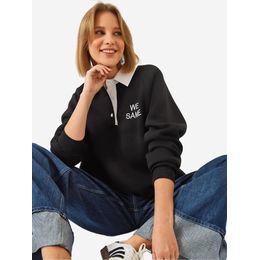Bianco Lucci Sweatshirt Damen Gr&ouml;&szlig;e S navy / wei&szlig;