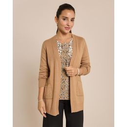 Couture Line Cardigan mit Strassdeko und Zopfstrick