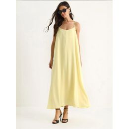 Bianco Lucci Kleid Damen Gr&ouml;&szlig;e 40 pastellgelb Sommerkleid