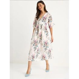 Bianco Lucci Kleid Damen Gr&ouml;&szlig;e 40 blau / gr&uuml;n / pink / wei&szlig; Winterkleid