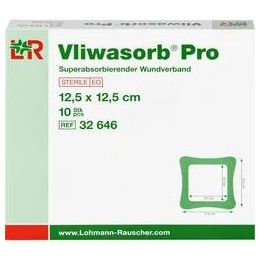 Lohmann & Rauscher Vliwasorb pro Superabsorb. Steril 12.5x12.5cm 10 ST