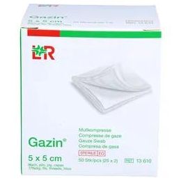 Gazin Mullkomp.5x5 cm Steril 8Fach 50 ST