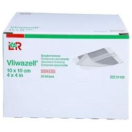 ToRa Pharma Vliwazell Saugkompressen 10x10 cm Steril 25 ST