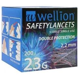 Wellion Safetylancets 23G Sicherheitseinmallanz 200 ST