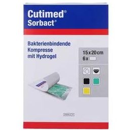 B2B Medical Cutimed Sorbact Gel Kompressen 15x20 cm 6 ST