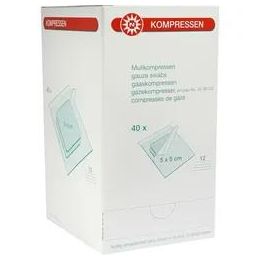 NOBAMED Mullkompresse 5x5cm 12Fach Sterile Kompr pro Set 80 ST